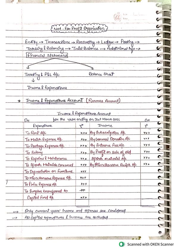 Download Not for Profit Organization Detail Notes - Chart BookNotes at ...