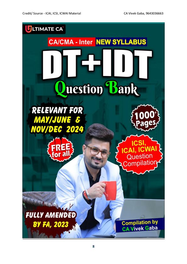 Download Dt Idt QB Gaba Sir - Practice QuestionsNotes at Studycaller a ...