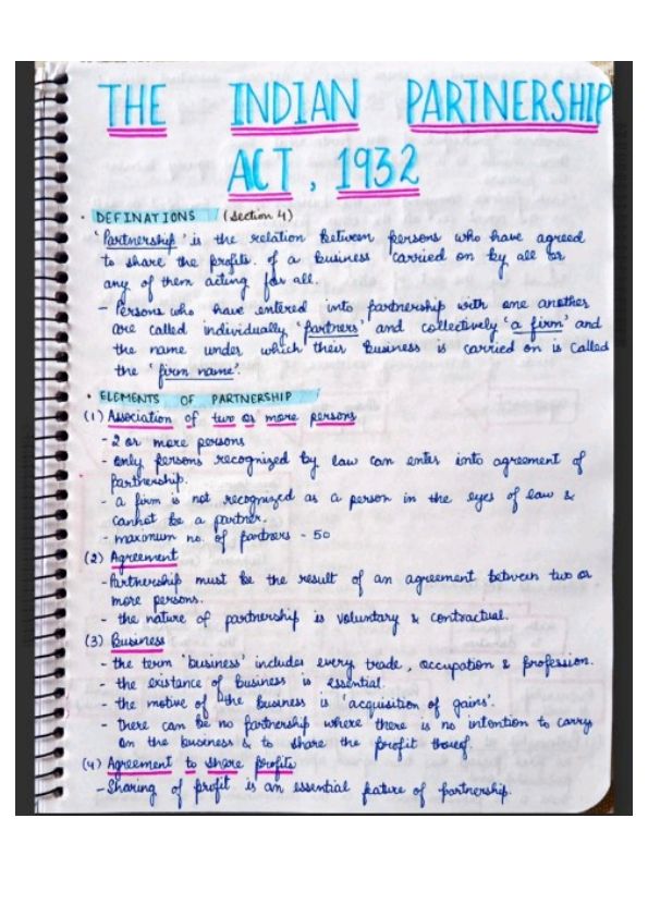 Download Notes of ipa Act 1932 - Handwritten NotesNotes at Studycaller ...