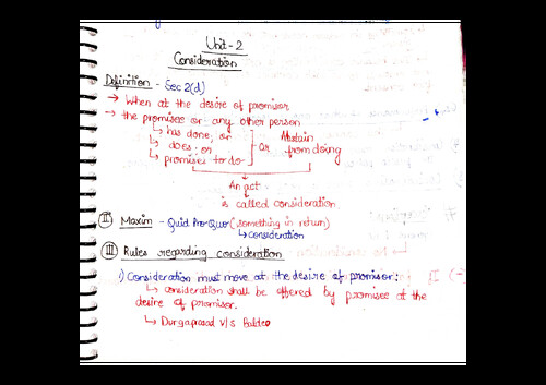 Download CA FOUNDATION INDIAN CONTRACT ACT 1872 UNIT 2 HANDWRITTEN ...