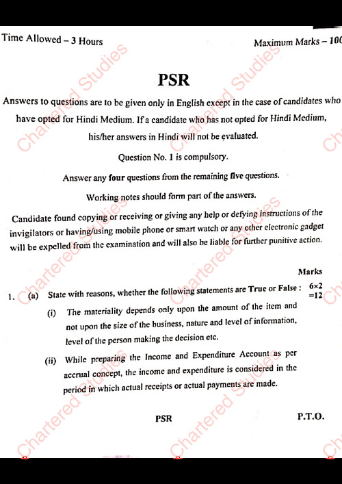 Download CA FOUNDATION SEPTEMBER 25 ACCOUNTS QUESTION PAPER - Past ...