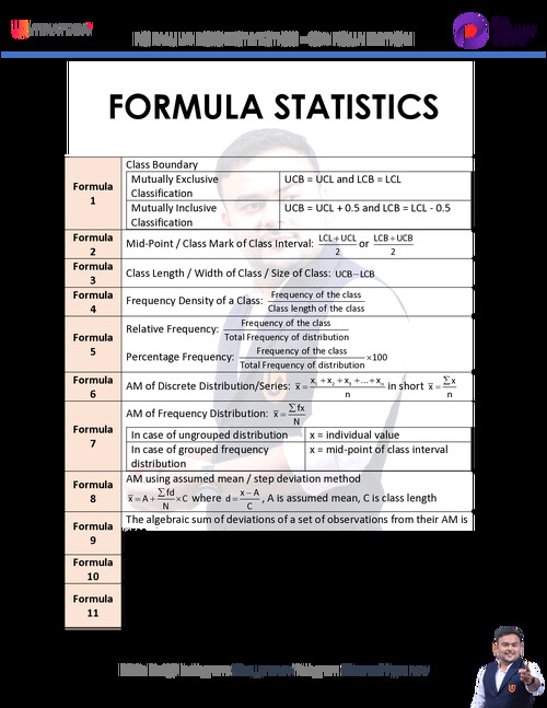 Download Statistics formula By CA pranav popat sir - Summary NotesNotes ...