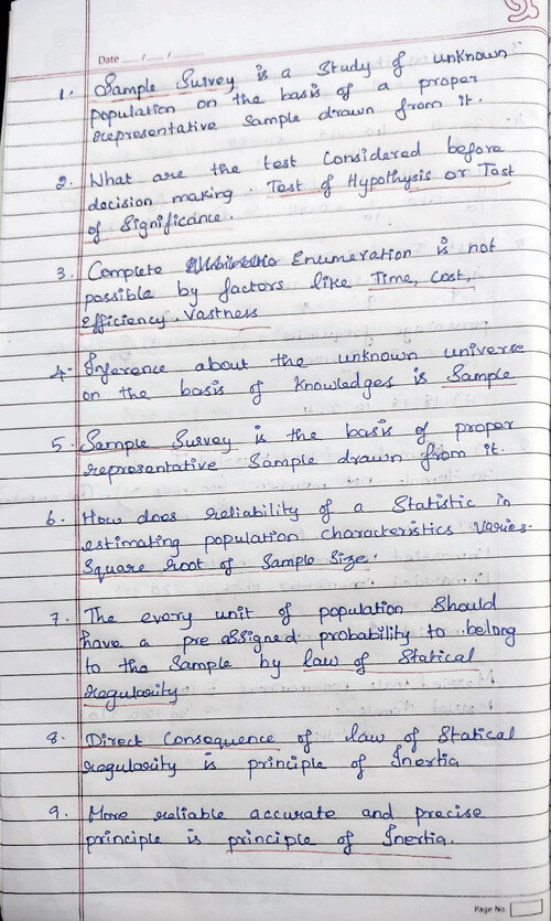 Download Quantitative aptitude Statistical representation of data Hand written MCQ - Handwritten ...