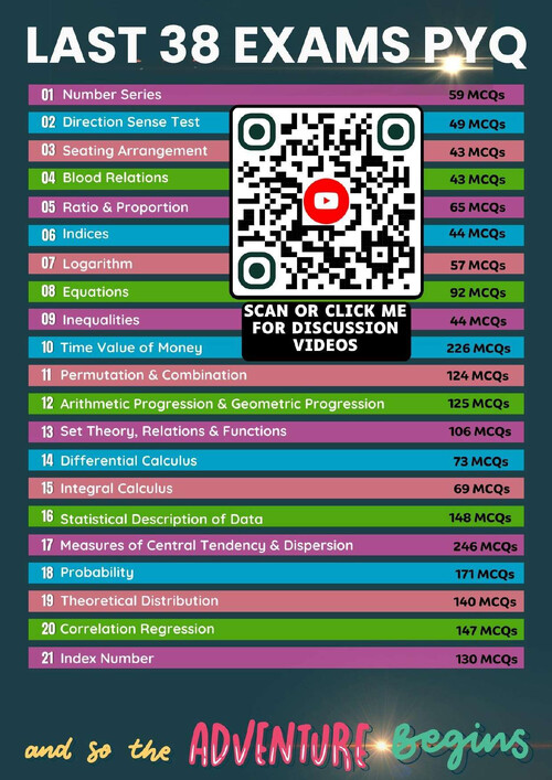Download CA FOUNDATION QUANTITATIVE APTITUDE LAST 38 ATTEMPT PYQ'S ...